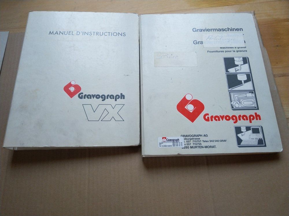 Graviermaschine Gravograph VX (Gebraucht) in Thunstetten für CHF 900 ...