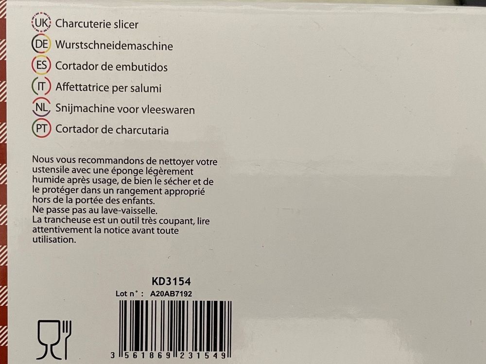 Wurstschneidemaschine / Trancheuse à charcuterie en bois (Neu und originalverpackt) in Lausanne ...