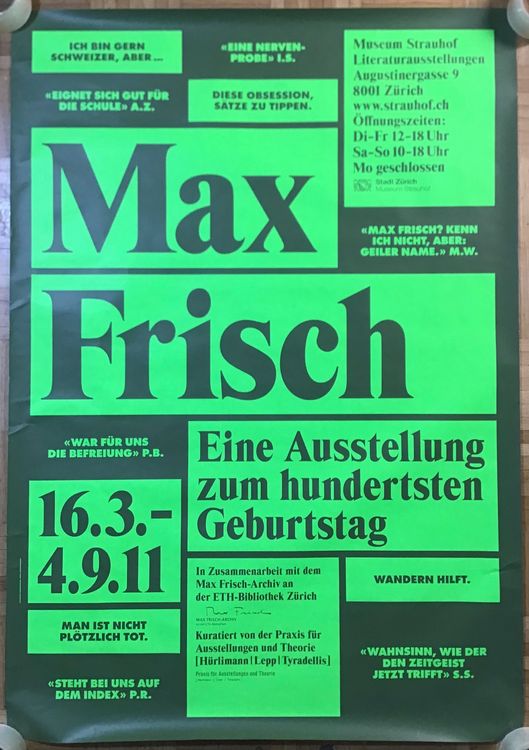 Max FISCHER (1947) Grosse Litho Plakat (Gebraucht) in für CHF 5 – mit ...