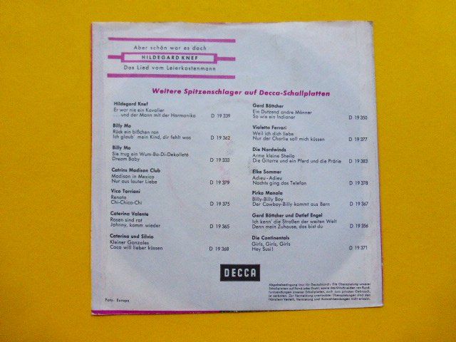 Hildegard Knef – Aber Schön War Es Doch (Gebraucht) in Zürich für CHF 4 ...