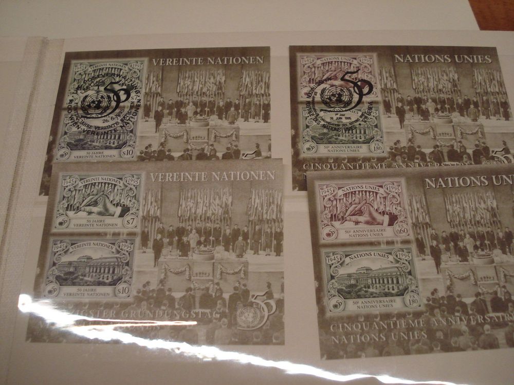 Block UNO Genf + Wien ** und ET-o, 1995 | Kaufen auf Ricardo