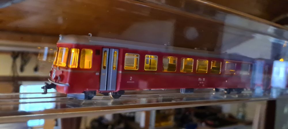 BEMO H0m Pendelzug 7243 104 + 3243 103 (4-teilig) (Neu und ...