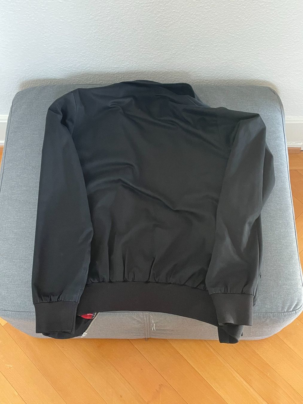 Harrington jacket noir doublé tartan - L - UK (D'occasion) à Lausanne ...