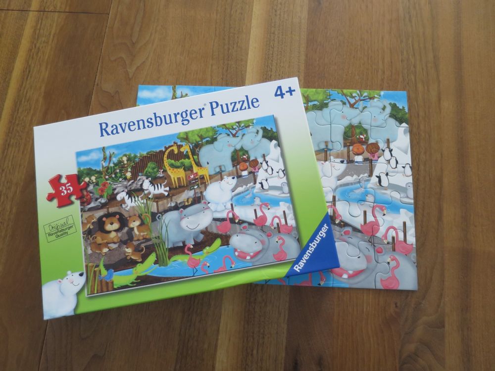 Spielzeug Puzzle spielen Zoo Tiere 35 Teile Karton 4+ Kind (Gebraucht ...