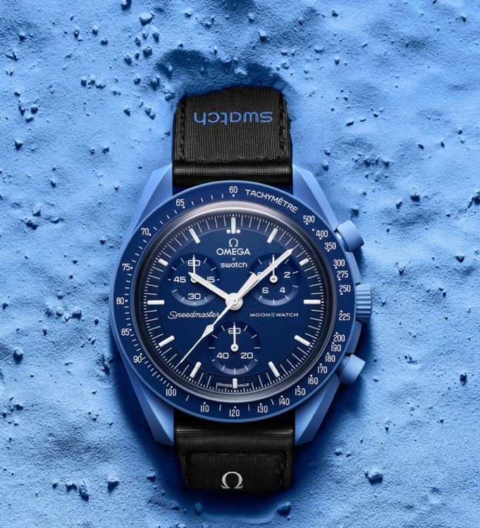 MoonSwatch Omega Mission to Neptune (Neu und originalverpackt) in ...