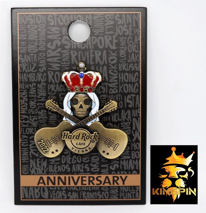 Hard Rock Cafe Pin Skull Crown Wien Österreich | Kaufen auf Ricardo