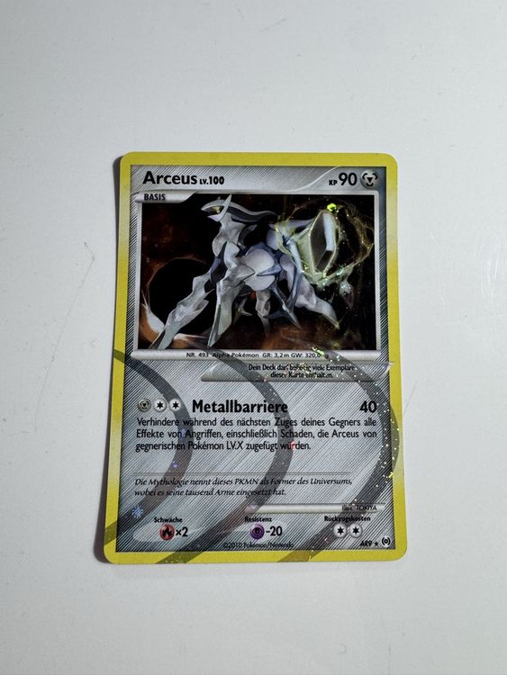 🌟 Pokémon Karte Arceus Lv.100 (AR9) Holo – Deutsch, selten (Gebraucht ...