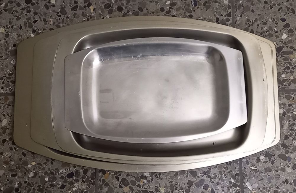 SET AN5 *METALL - APERO/FLEISCH - PLATTEN* SCHWER/4 GRÖSSEN | Kaufen ...