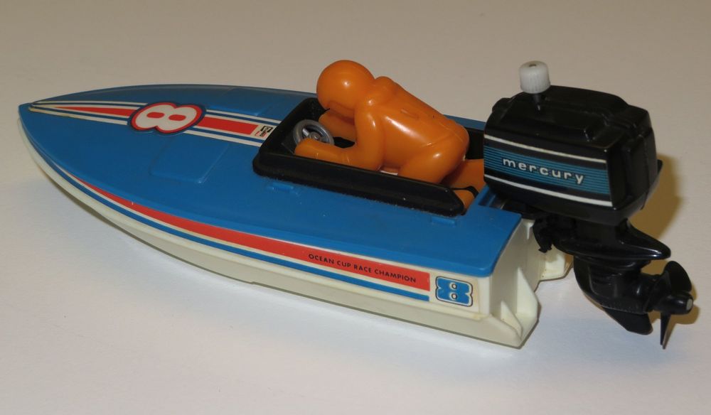 Vintage TOMY 1978 Rennboot / Speedboat mit Federmotor | Kaufen auf Ricardo