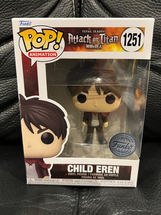 Funko POP! Animation Attack on Titan Child Eren Édi. Limitée (Neu und ...
