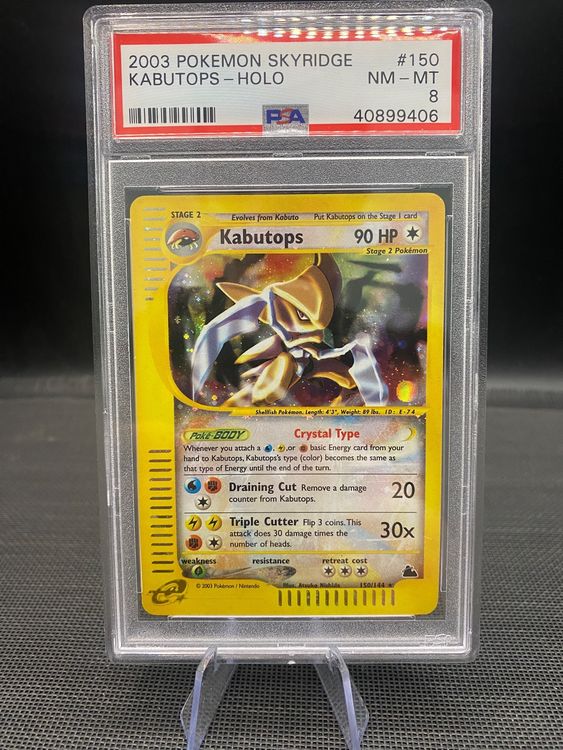 Pokemon Crystal Kabutops Skyridge Holo PSA 8 (Gebraucht) in Amriswil ...