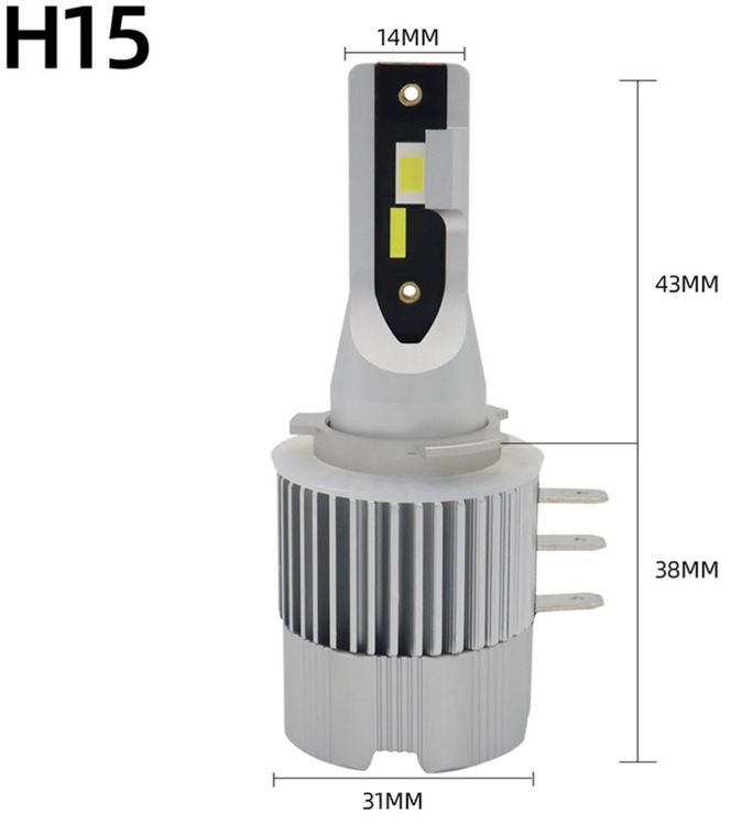 H15 LED Scheinwerfer Birne Canbus für Audi BMW VW Mercedes (Neu und originalverpackt) in Twann ...