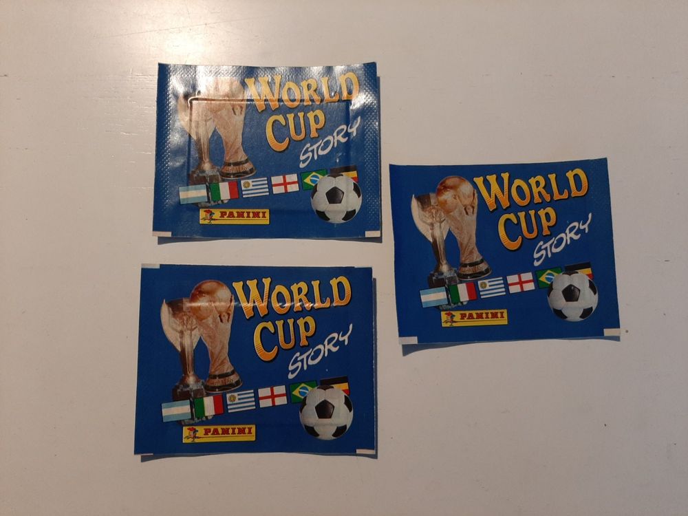 Panini WM Tüte World Cup Story 1990/90 3 Stück (Gebraucht) in Cham für ...