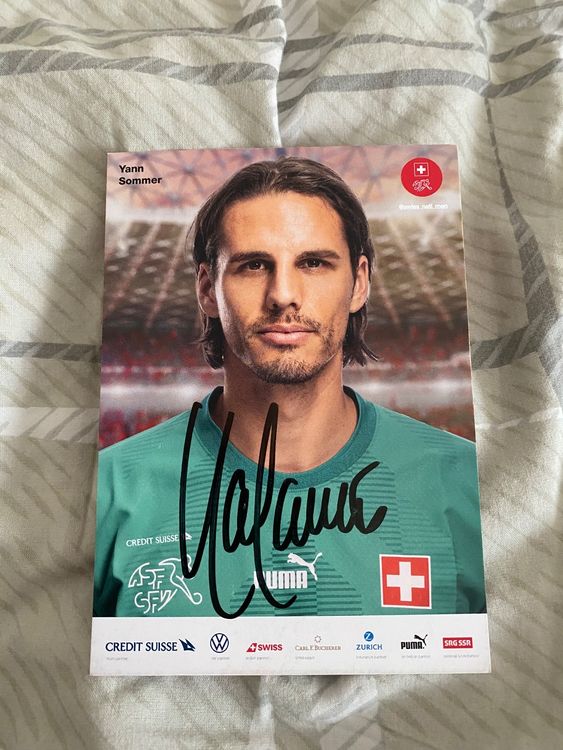 Autogrammkarte Yann Sommer handsigniert | Kaufen auf Ricardo