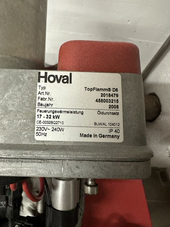 Oelbrenner Hoval (Gebraucht) in Pfäffikon SZ für CHF 125 – nur Abholung ...