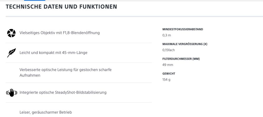 SONY 35mm F/1.8 OSS SEL-35F18 1.8 Objektiv 35 mm f1.8 (Gebraucht) in ...