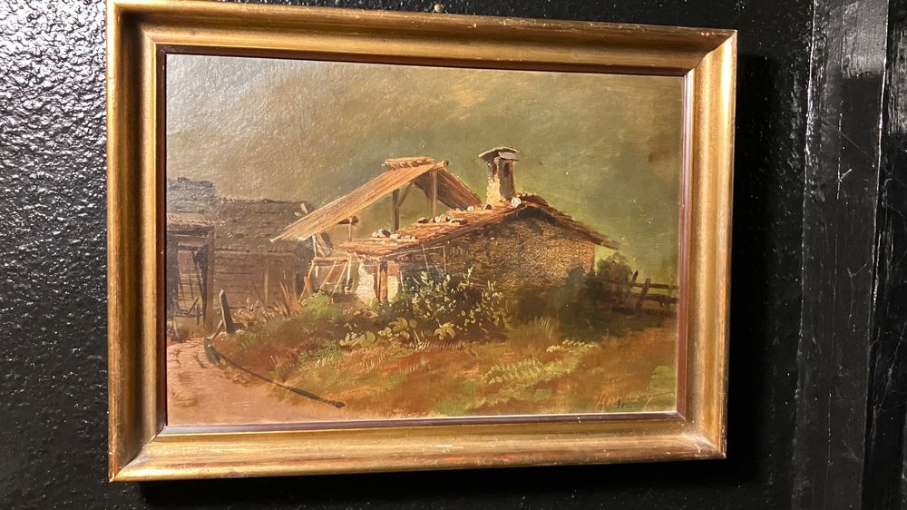 Tableau Gemälde GUIGNARD signiert antik ancien Alpes?, jura? (Gebraucht) in St-Cierges für CHF ...