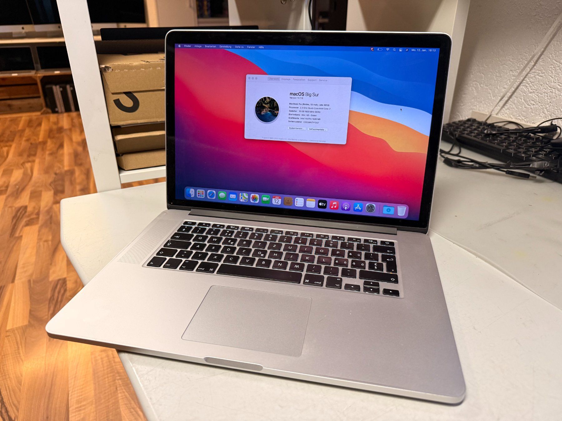 Apple MacBook Pro Retina 15/Core i7/16Gb Ram/500GB FlashDriv (Gebraucht ...
