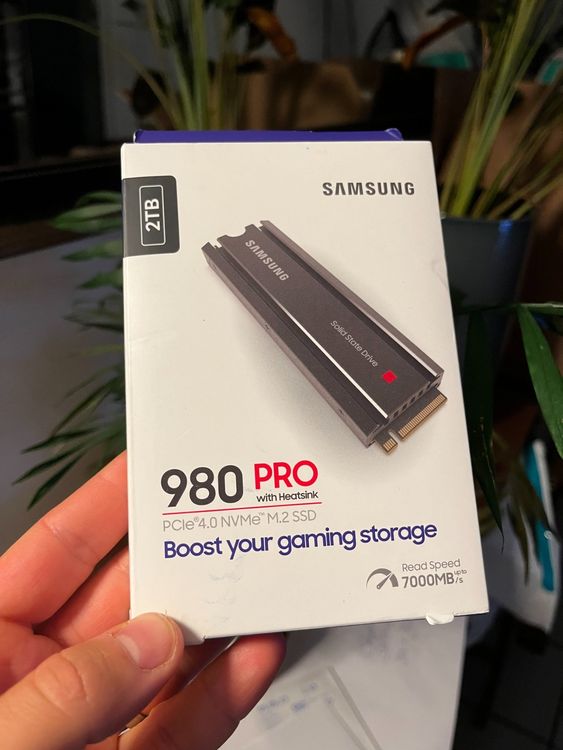 SAMSUNG 980 PRO (2TB) mit Heatsink, PCIe 4.0 NVMe M.2 SSD (Neu (gemäss Beschreibung)) in ...