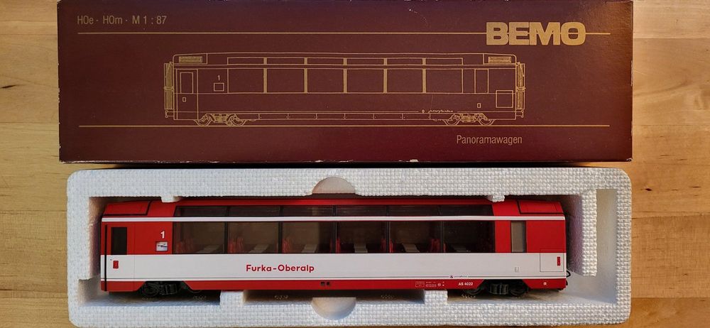 Bemo H0m 3288 202 1. Kl. Panoramawagen der FO Nr. AS 4022 (Gebraucht) in Herisau für CHF 43 ...