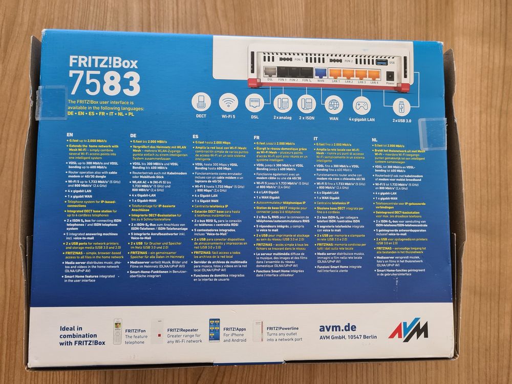VDSL-Router FRITZ!Box 7583 International (Neu (gemäss Beschreibung)) in ...