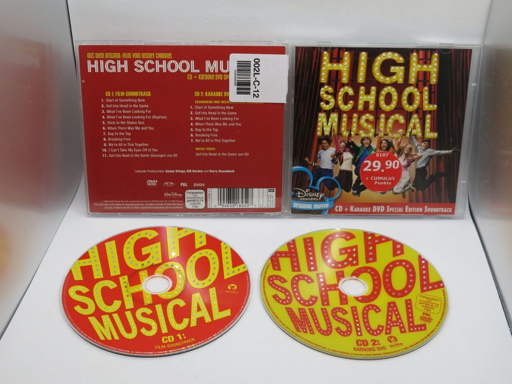 CD + Karaoke DVD High School Musical Walt Disney Soundtrack | Kaufen ...