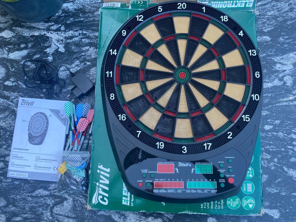 CRIVIT® LED Dartscheibe - 27 Spiele mit über 500 Varianten | Kaufen auf ...