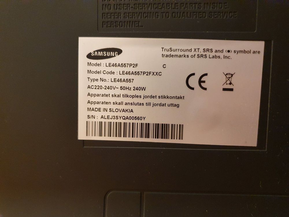 Samsung 46 Zoll, HD ready, DVB, SRS TrueSurround XT (Gebraucht) in ...