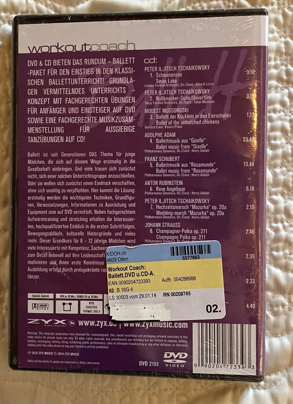 Ballett Training DVD – Workout zu Hause! Neu (Neu und originalverpackt ...