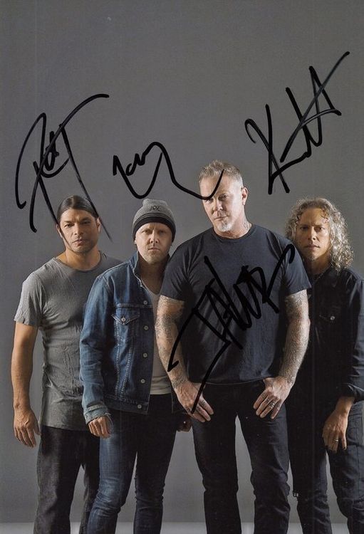 METALLICA / TOP AUTOGRAMME / GROSSFOTO (Gebraucht) in Egg b. Zürich für ...