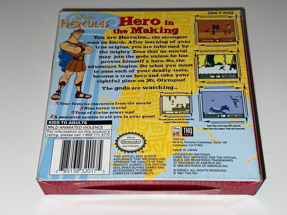 Game Boy Classic (GB) Spiel - Disney's Hercules (OVP) (Gebraucht) in ...