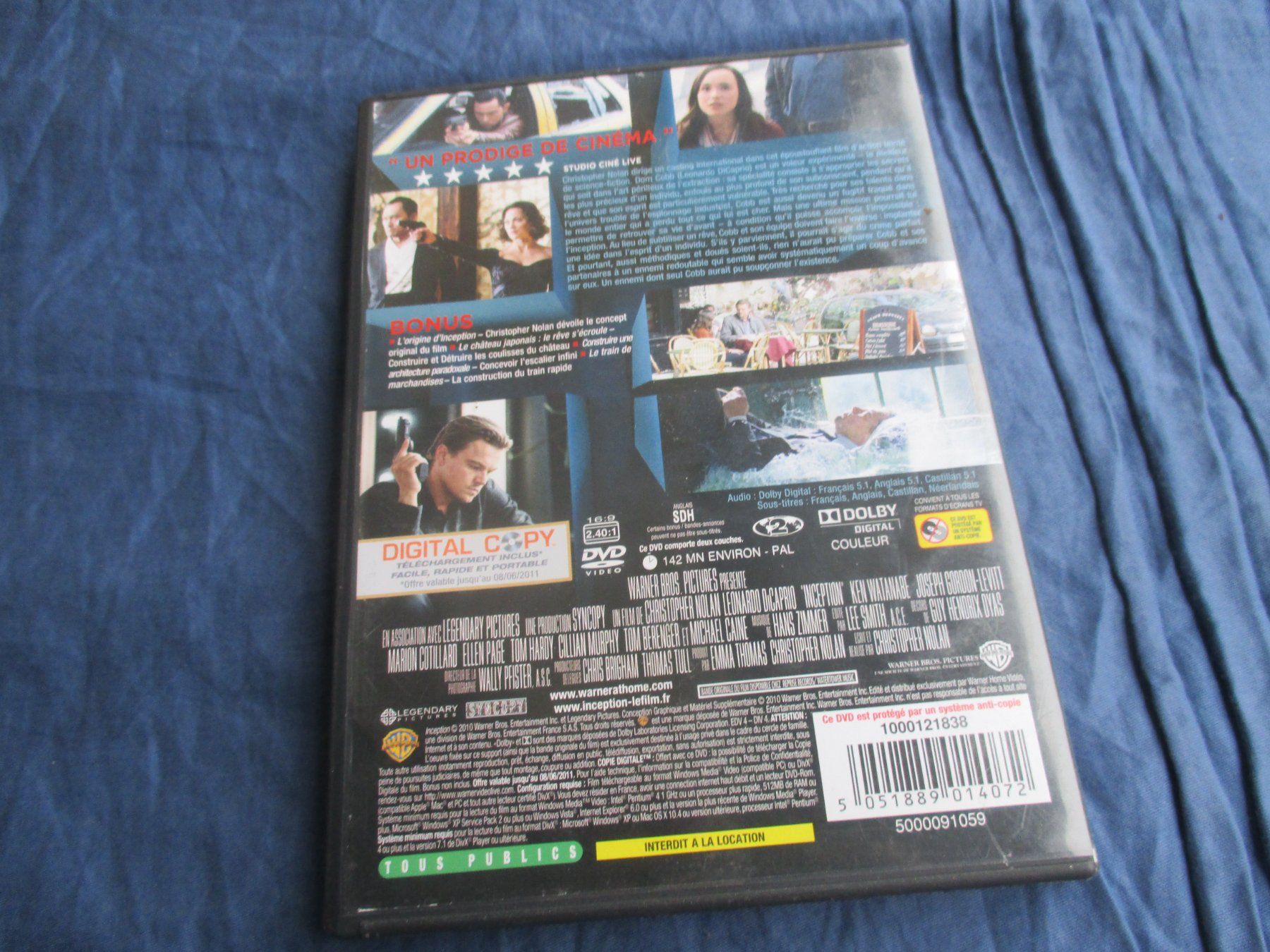 Inception (Di Caprio) (D'occasion) à Colombier NE pour CHF 4 – avec ...