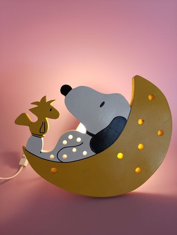 Snoopy and Woodstock Vintage Moon Lamp (Gebraucht) in Erlinsbach SO für ...