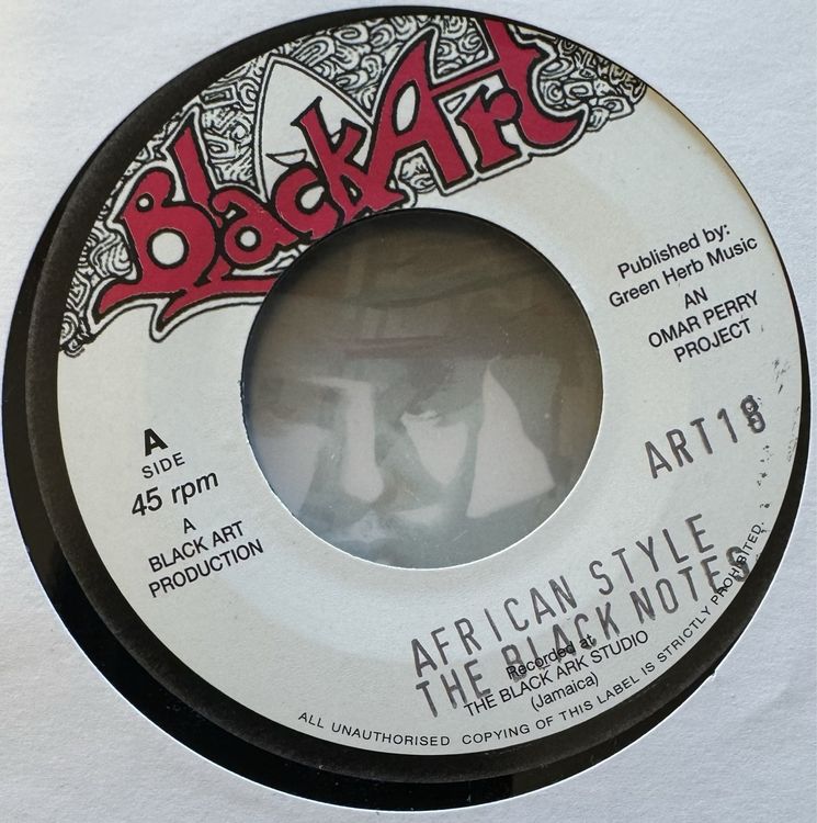 The Black Notes * African Style (7“ Single) (Gebraucht) in Wettswil für ...
