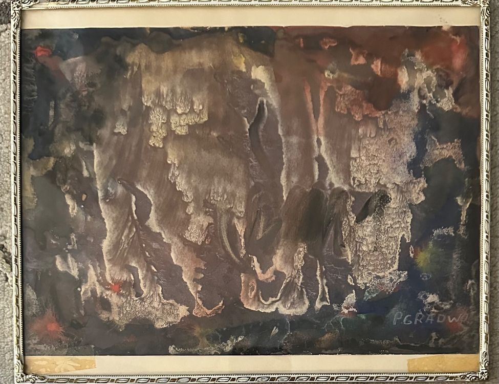 Abstrakte Mischtechnik Signiert (Gebraucht) in Root für CHF 5 – mit Lieferung auf Ricardo kaufen