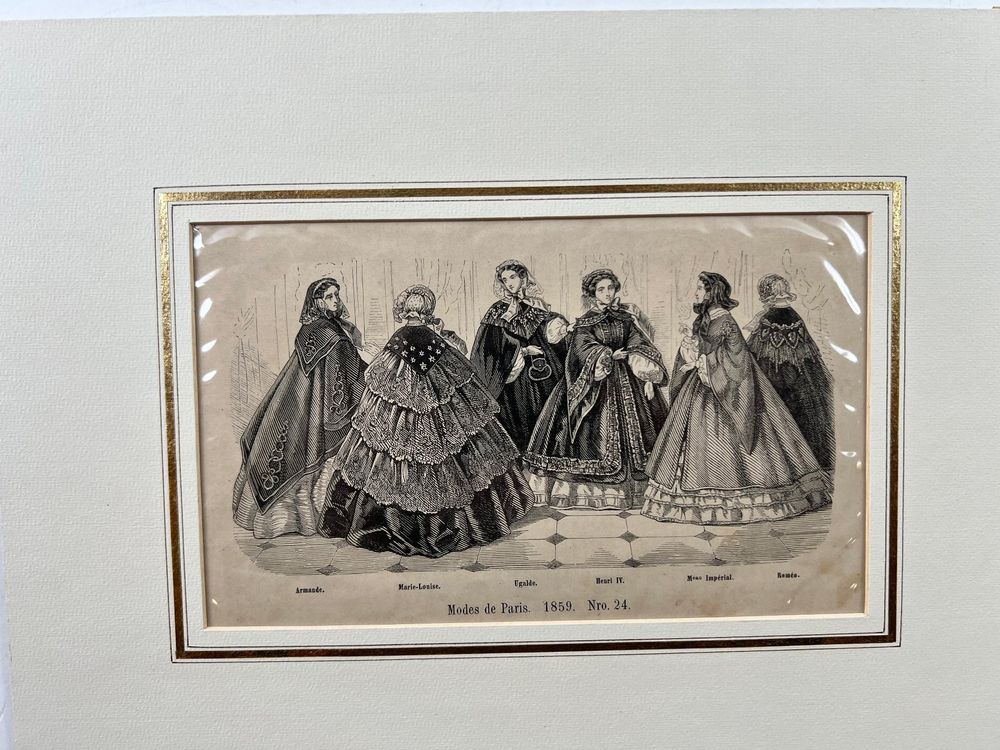 Antike Stich Modes de Paris 1859 | Kaufen auf Ricardo