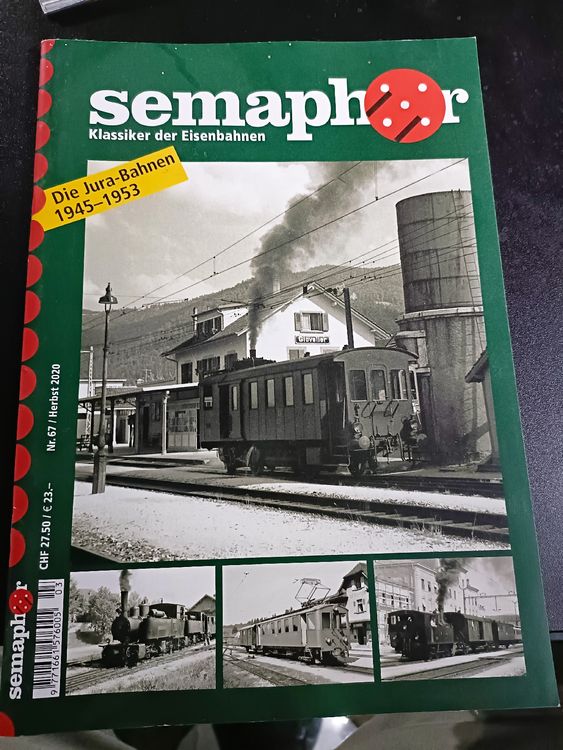 Semaphore: Jura-Bahnen 1945-1953, Klassiker der Eisenbahnen. (Gebraucht ...