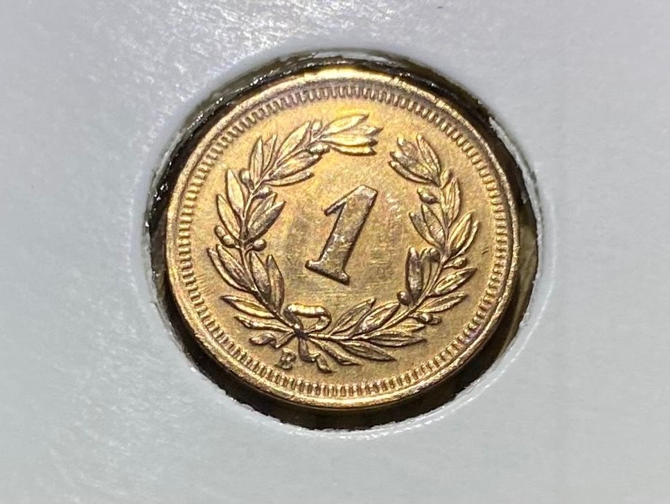 Schweiz 1 Rappen 1938 vzgl unz Wappen Eidgenossenschaft (Neu (gemäss Beschreibung)) in Speicher ...