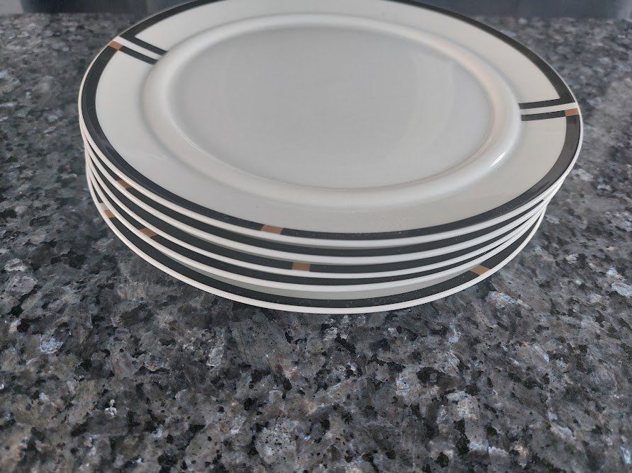 ROSENTHAL CUPOLA NERO studio-line 5 Dessertteller TOP! (Neu (gemäss ...