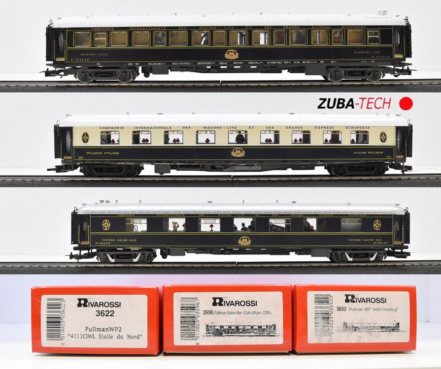 Rivarossi 3x Pullman-Personenwagen CIWL H0 GS mit OVP | Kaufen auf Ricardo