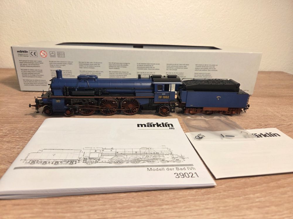 Märklin 39021 Dampflok IVh 1002 Baden Digital Mfx Sound H0 (Neu und originalverpackt) in St ...