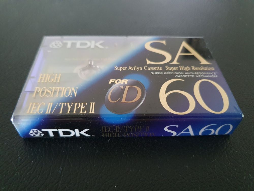 K7 VIÈRGE TDK SA 60 IECII / TYPE II NEUVE ET EMBALLÉE (Neu und ...