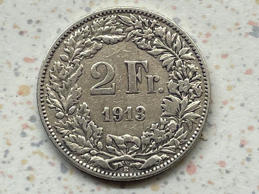 1913 2 Franken Top-Jahrgang !!! rar !!! (Gebraucht) in Winterthur für CHF 5 – mit Lieferung auf ...