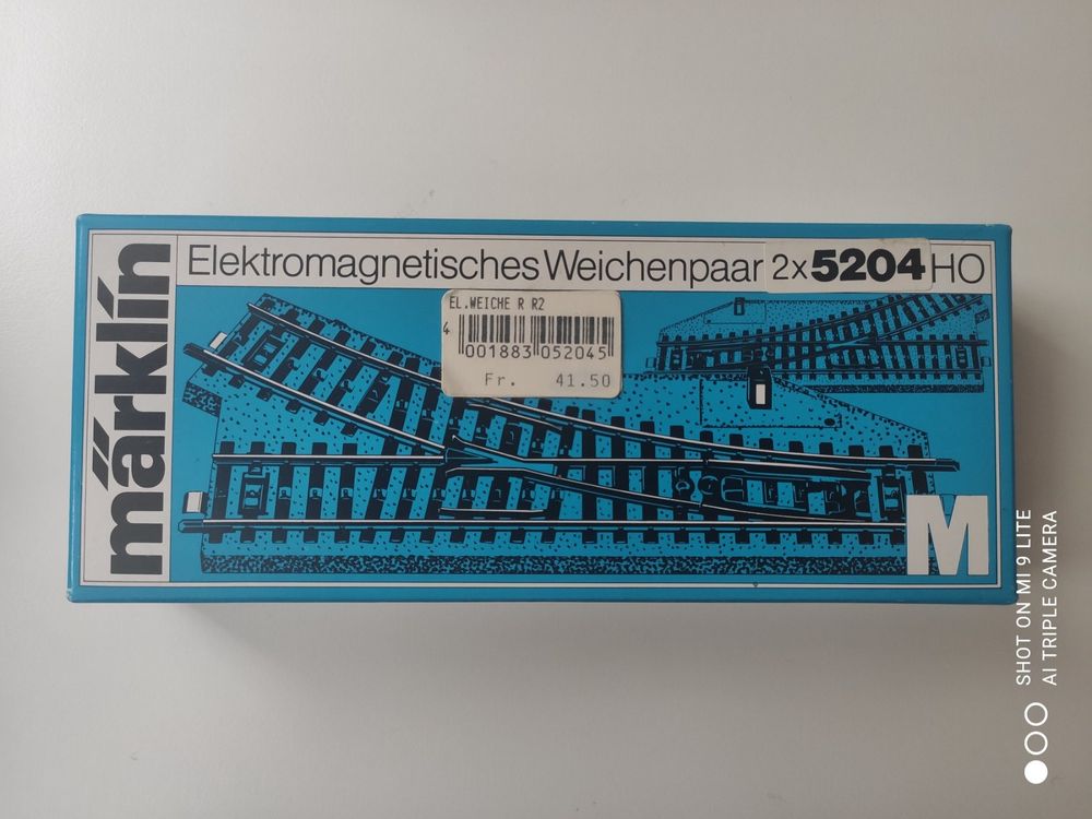 Märklin Elektromagnetisches Weichenpaar 2x5204 H0 für MGlei | Kaufen auf Ricardo