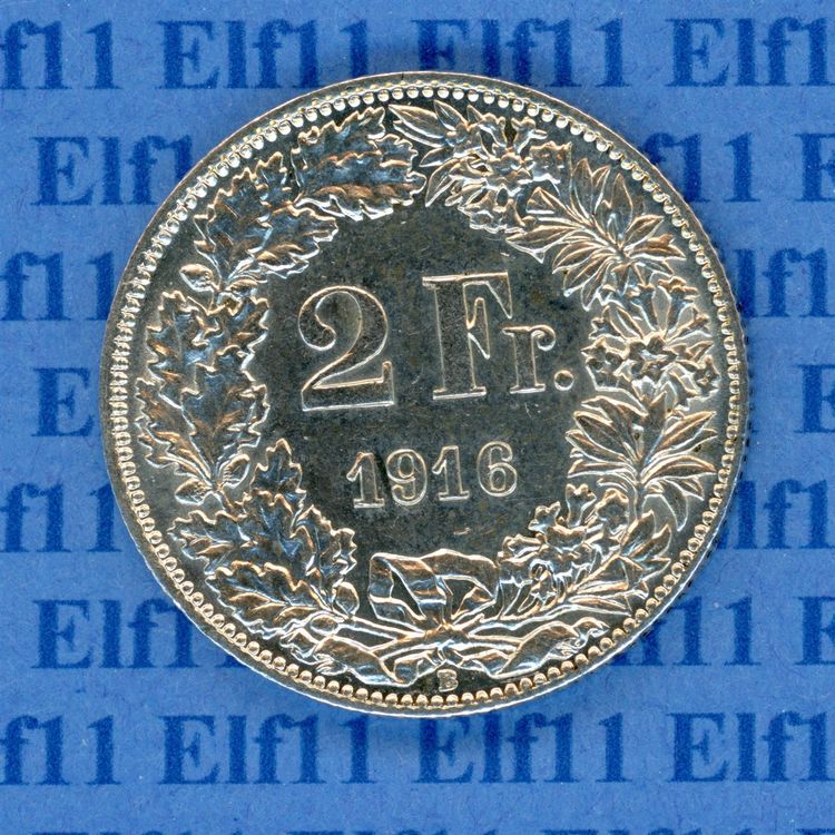 CHF___2.00 1916 -stgl 2 Franken (Neu (gemäss Beschreibung)) in Widnau für CHF 770 – mit ...