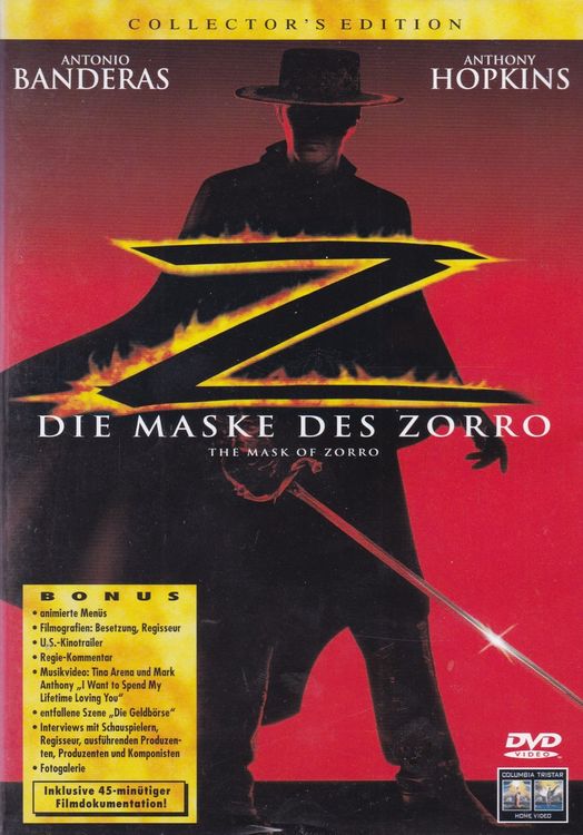 DVD ab Fr. 1.--, Die Maske des Zorro (Gebraucht) in Lausen für CHF 1 – mit Lieferung auf Ricardo ...