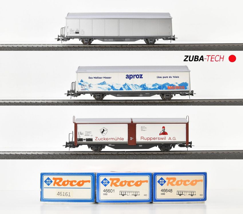 Roco 3x Schiebewandwagen der SBB H0 GS mit OVP (Gebraucht) in St. Gallen für CHF 28 – mit ...
