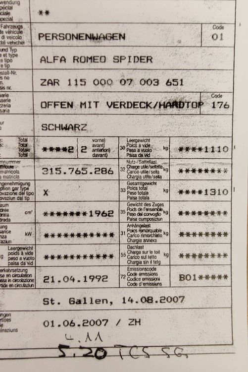 Alu Felgen für Alfa Romeo Spider - 7.5 J x 17 - AZEV (Gebraucht) in ...