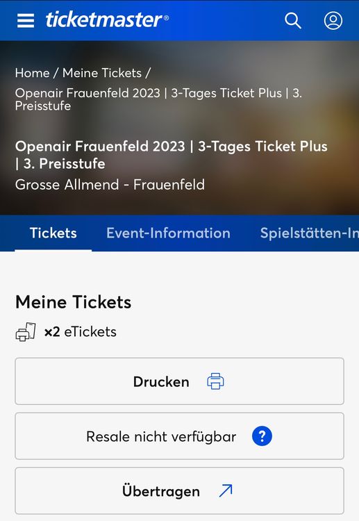 Openair Frauenfeld 2023 - 2x 3 Tages Plus Tickets | Kaufen auf Ricardo
