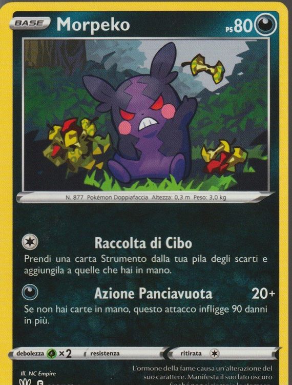 TCG POKEMON Stili Di Lotta BST 098/163 MORPEKO Italiano (Neu (gemäss ...
